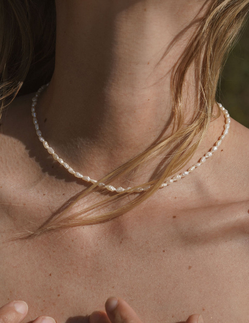 Rice Pearl Necklace – Atma Prema